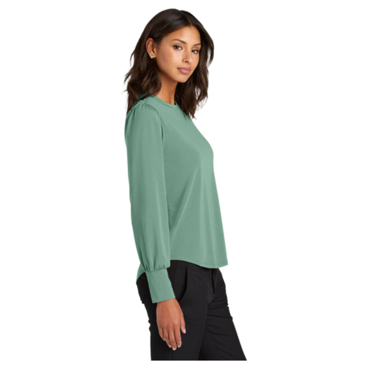 Mercer+Mettle® Women’s Stretch Jersey Long Sleeve Blouson Top ...